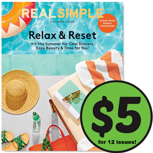 50% off 1-YR Real Simple Magazine Subscription : Only $5