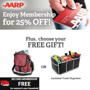 $5 off 2 AARP Memberships : Only $15 + Choose a Free Gift
